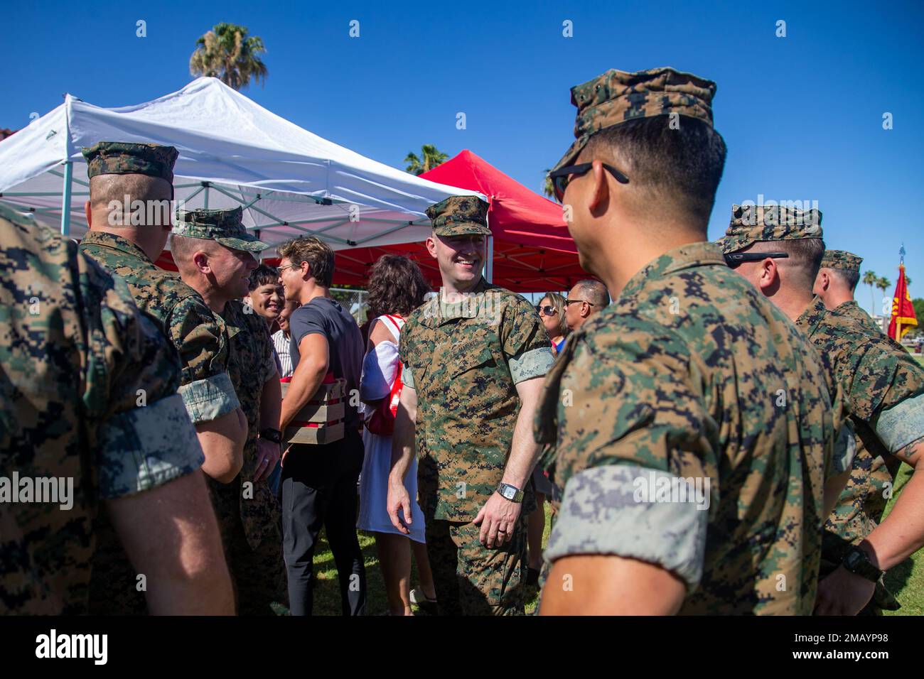 U.S. Marine Corps Lt. Col. Benjamin Kiley, commanding officer, Marine ...