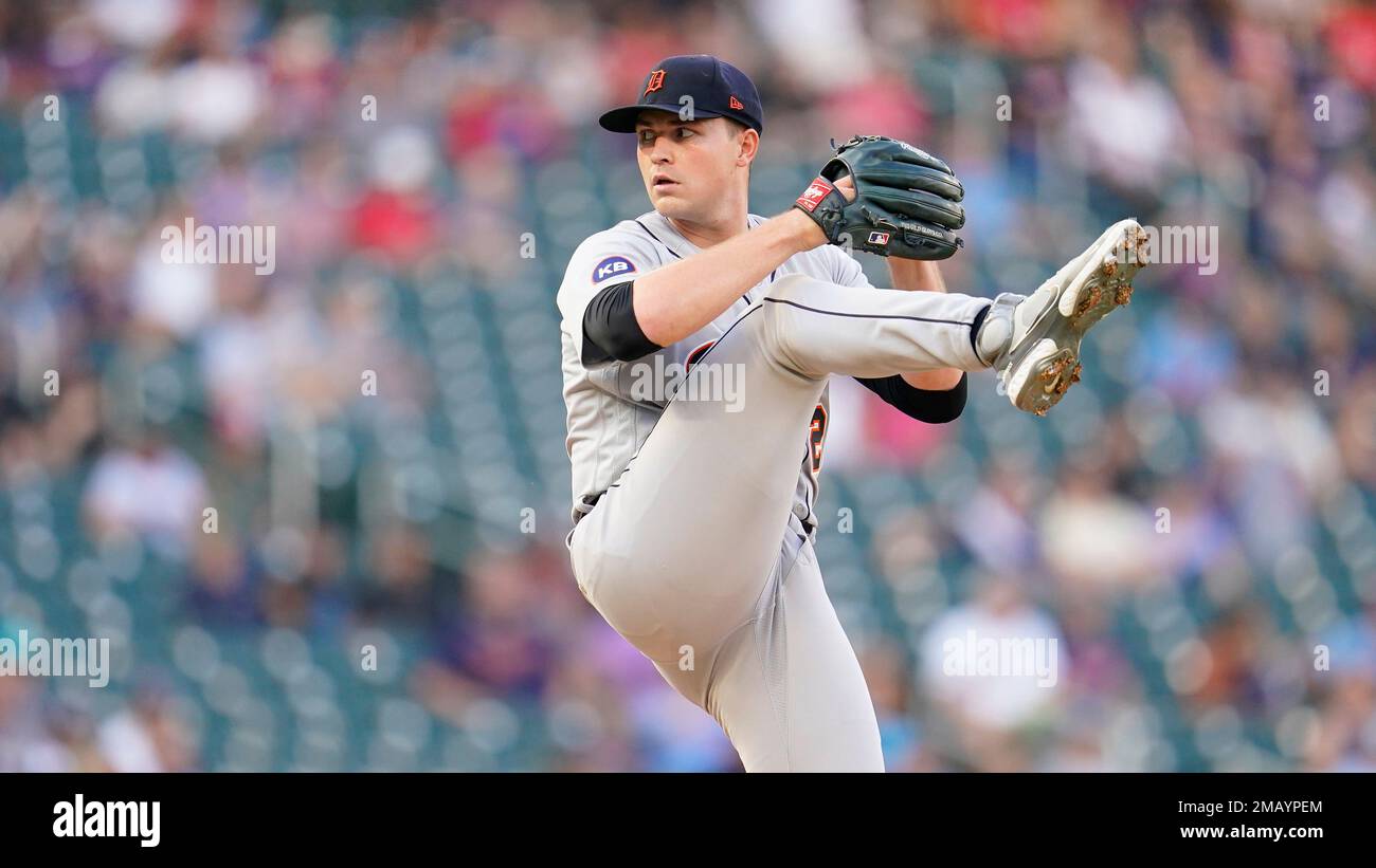 Detroit Tigers starting pitcher Tarik Skubal delivers against the ...