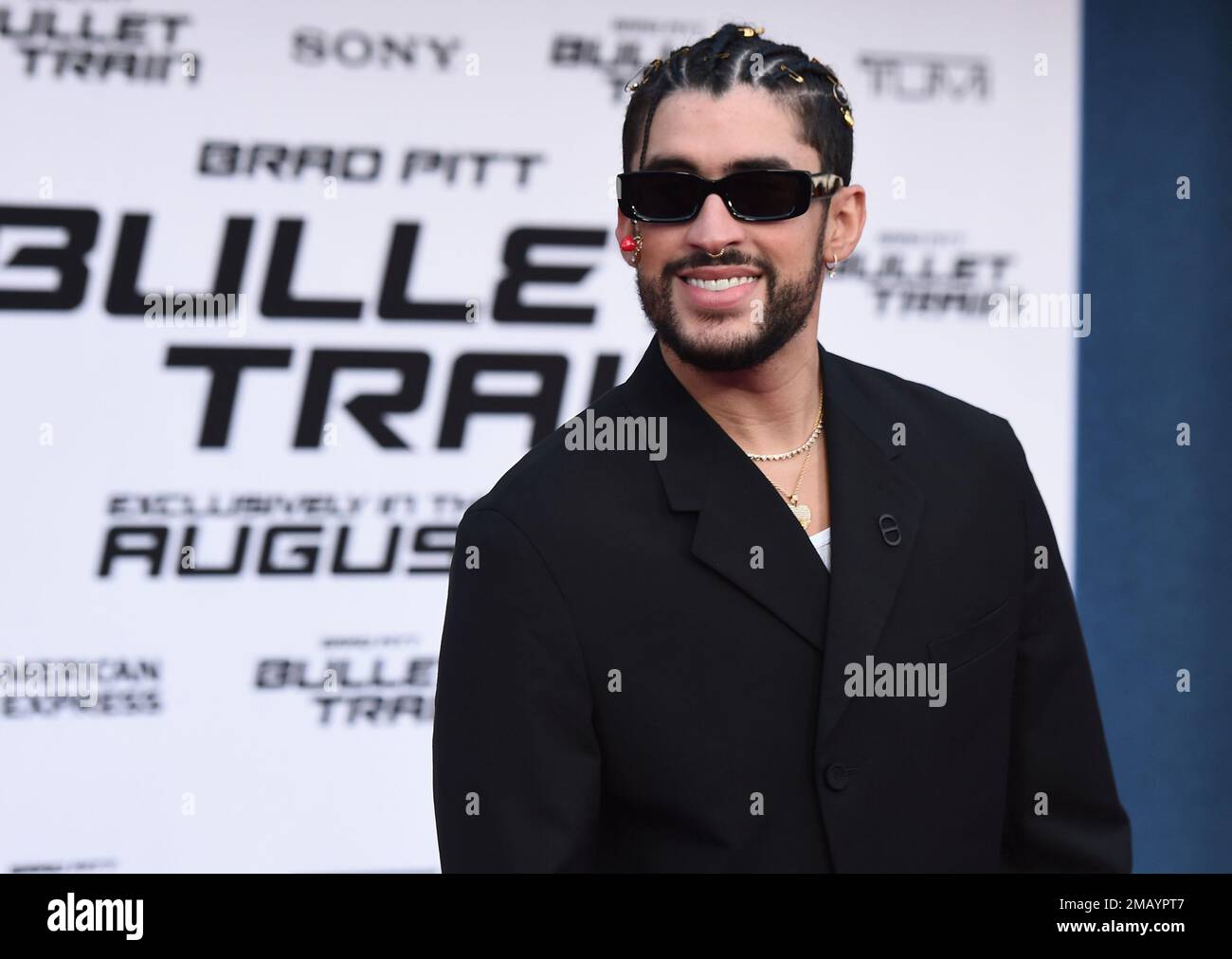 Benito Antonio Martínez Ocasio, also known as Bad Bunny, arrives at the ...