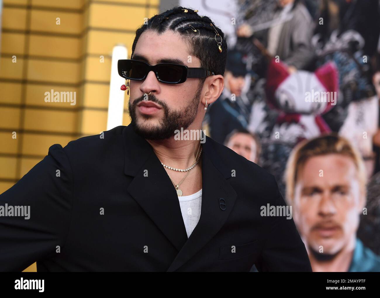 Benito Antonio Martínez Ocasio, also known as Bad Bunny, arrives at the ...
