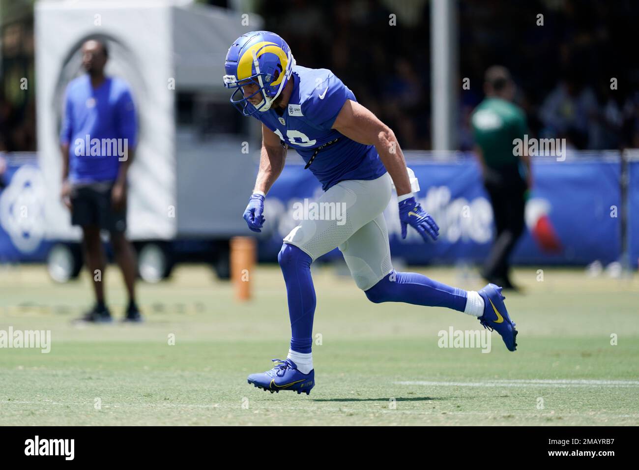Los Angeles Rams wide receiver Cooper Kupp takes part in drills at the ...