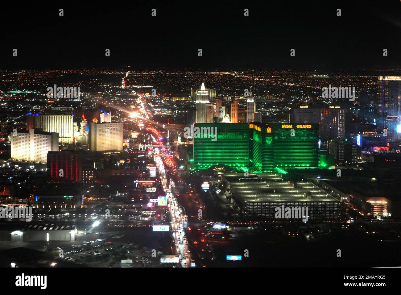 The Las Vegas strip, Friday, Jan. 13, 2023, in Las Vegas Stock Photo ...