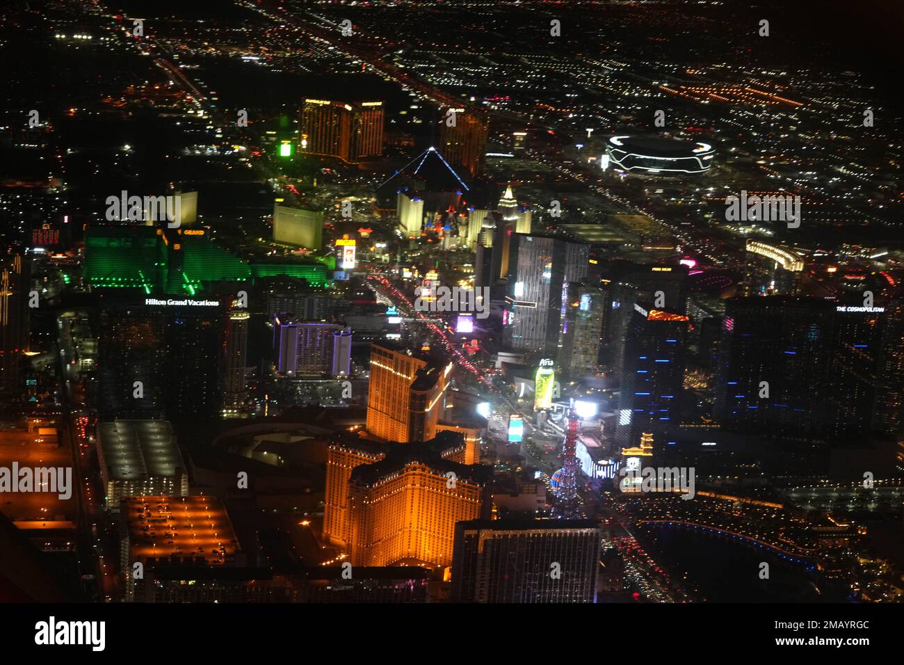 The Las Vegas strip, Friday, Jan. 13, 2023, in Las Vegas Stock Photo ...