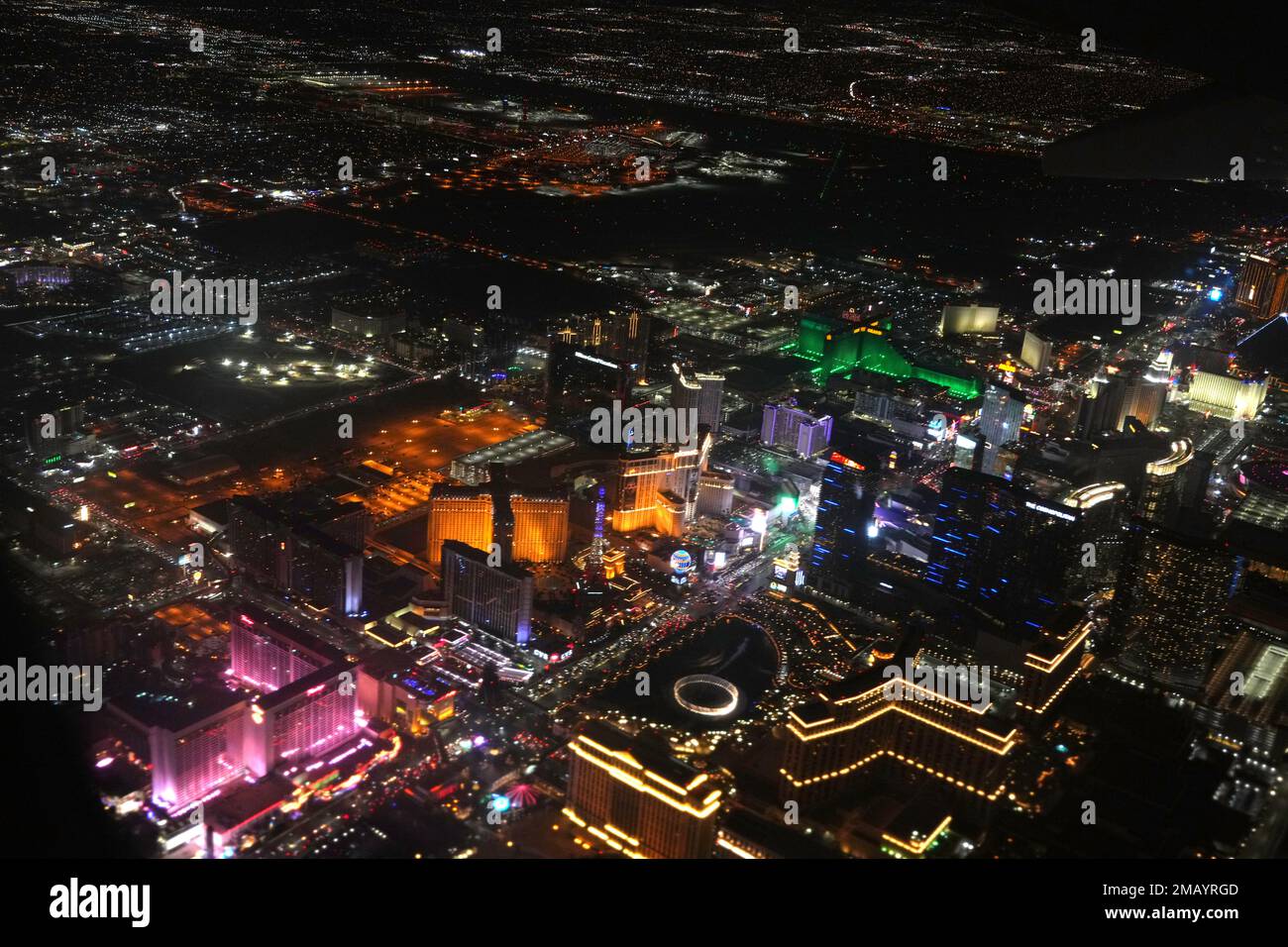 The Las Vegas strip, Friday, Jan. 13, 2023, in Las Vegas Stock Photo ...