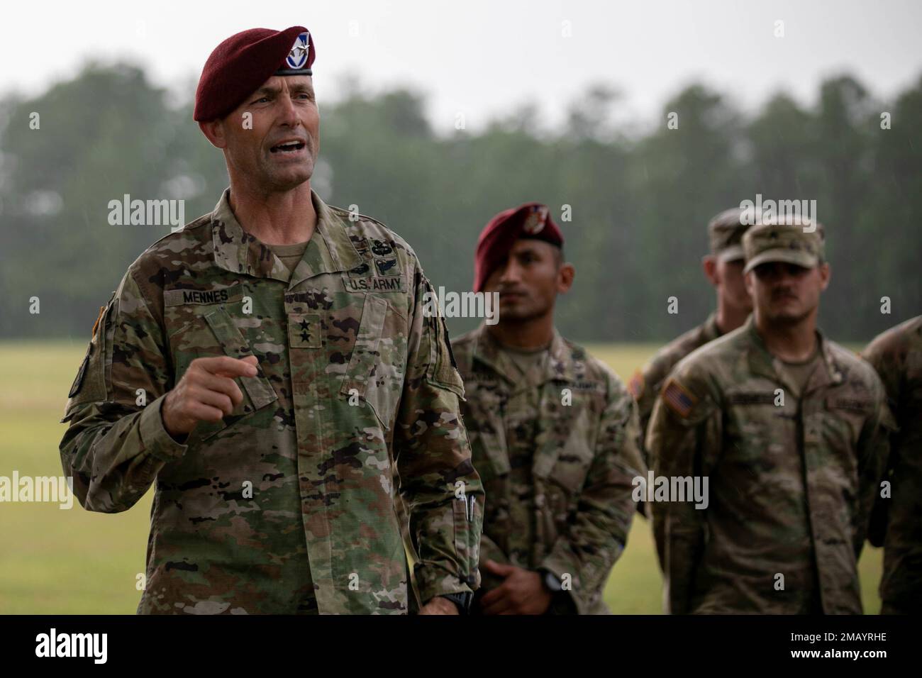 Maj. Gen. Brian Mennes, Deputy Commanding General of XVIII Airborne ...
