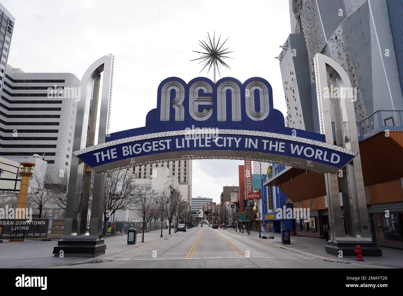 The The Reno Arc Biggest Little City in the World a sign, Friday, Jan ...