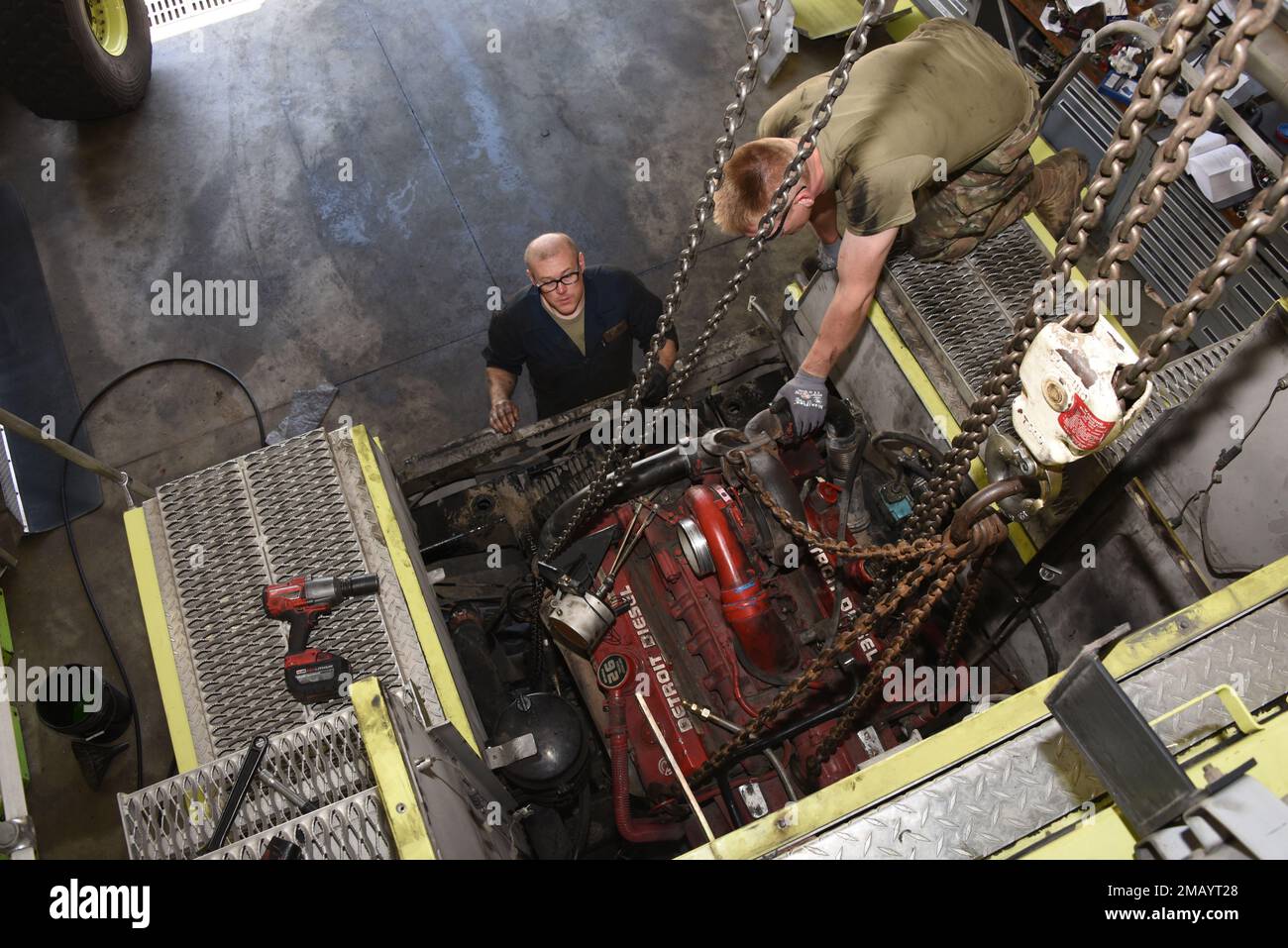 185th Air Refueling Wing vehicle mechanics Technical Sgt. Jason Lammers ...