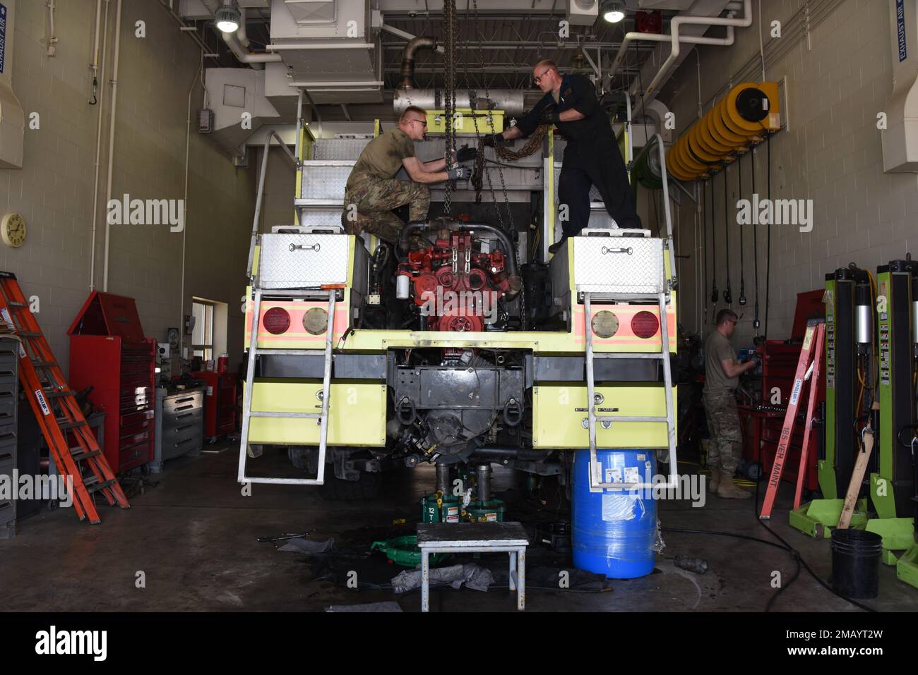 185th Air Refueling Wing vehicle mechanics Technical Sgt. Jason Lammers ...