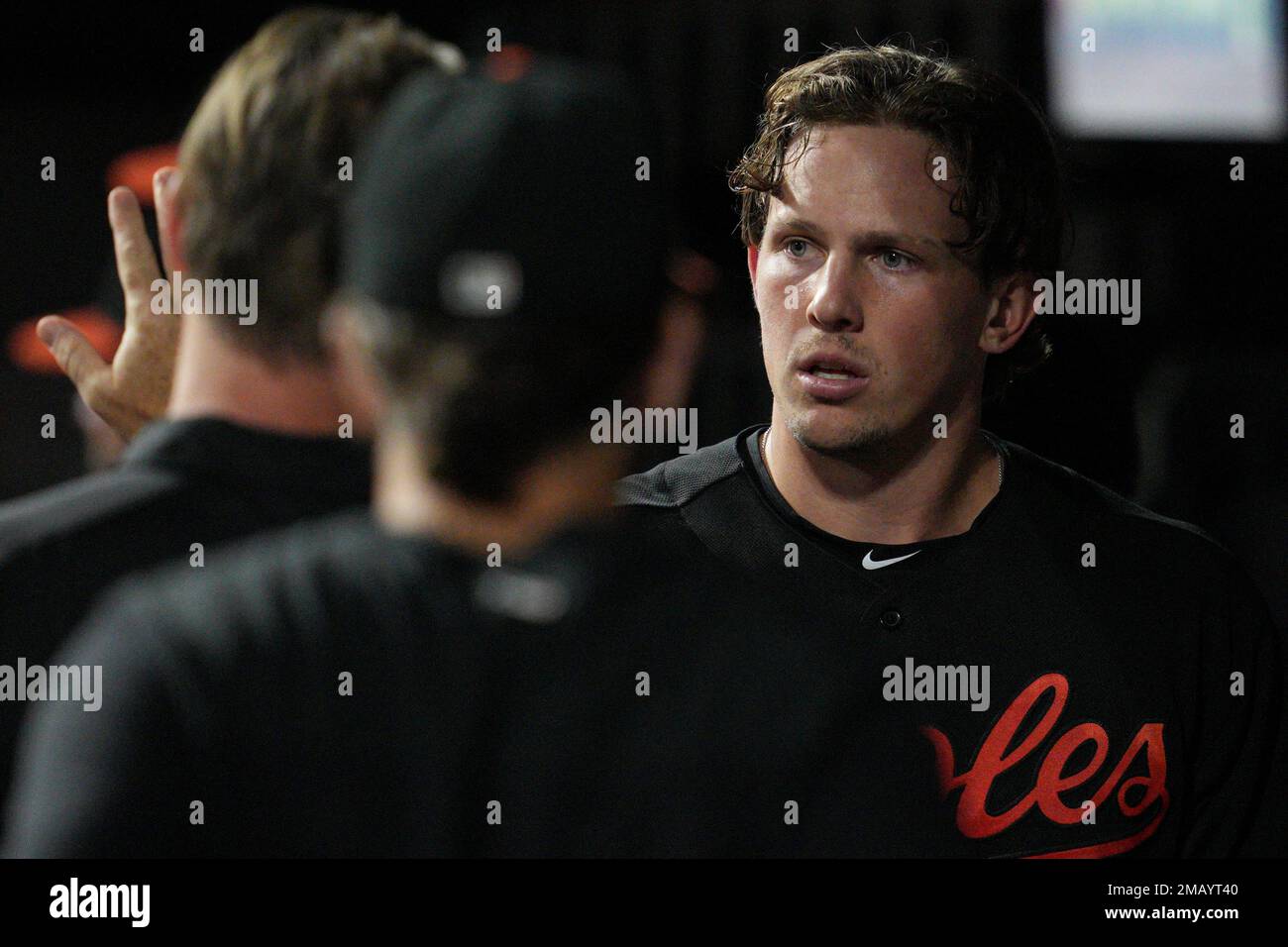 Baltimore Orioles catcher Adley Rutschman (35) plays during a baseball ...
