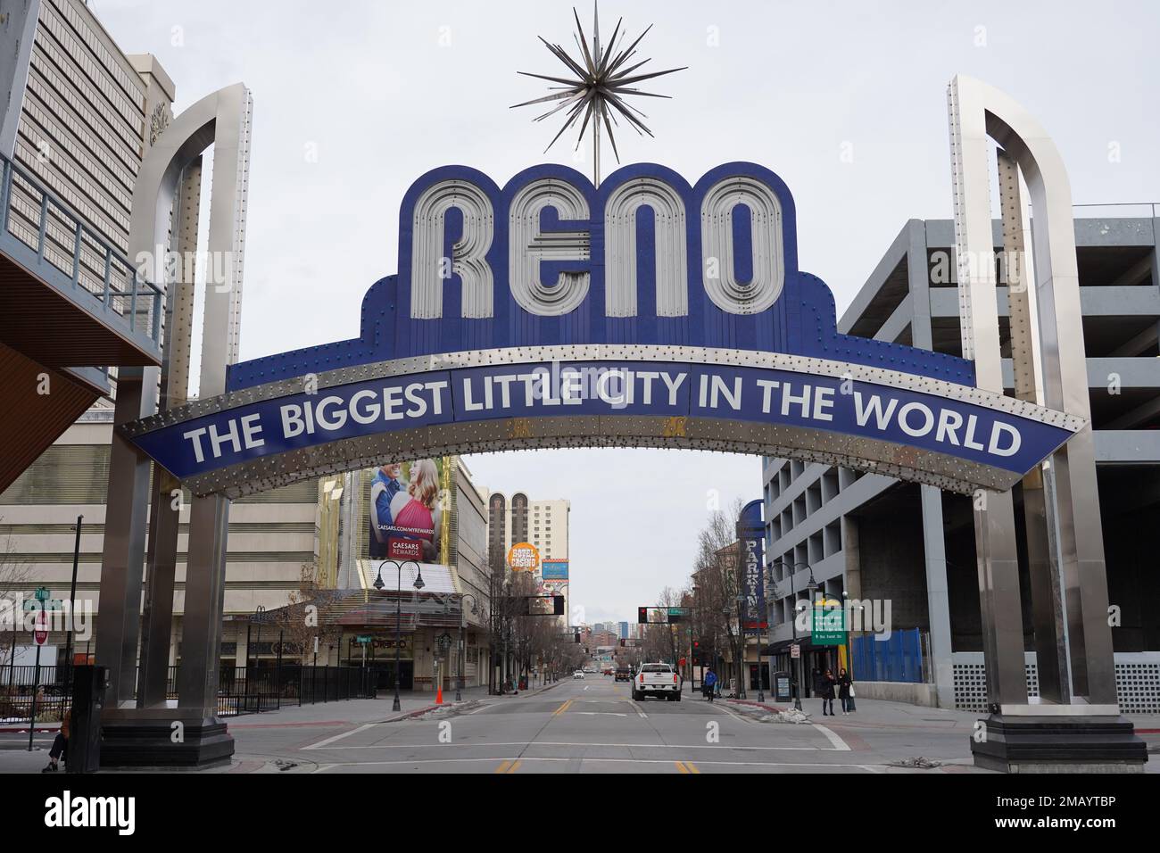The The Reno Arc Biggest Little City in the World a sign, Friday, Jan ...