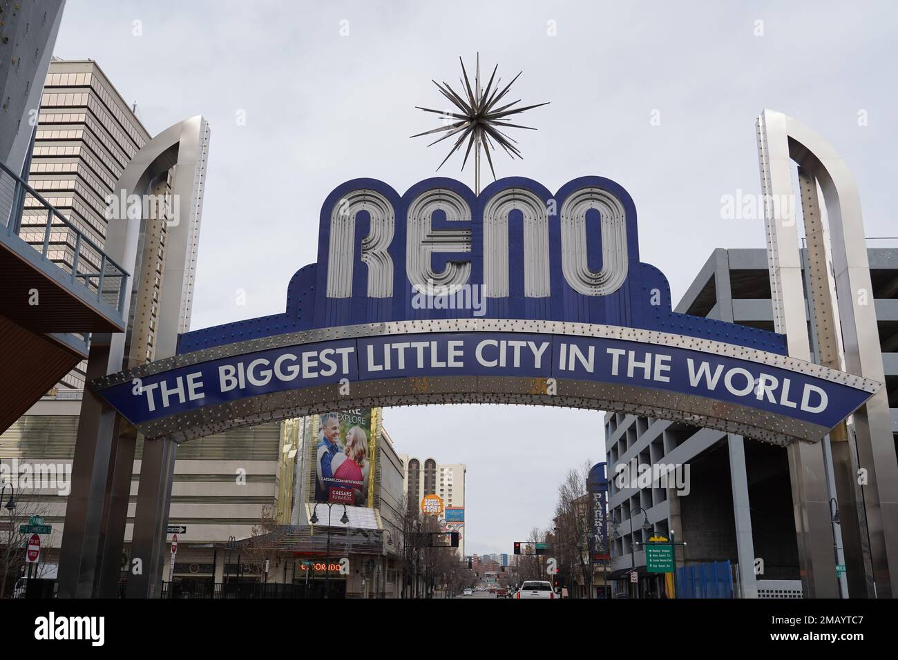 The The Reno Arc Biggest Little City in the World a sign, Friday, Jan ...