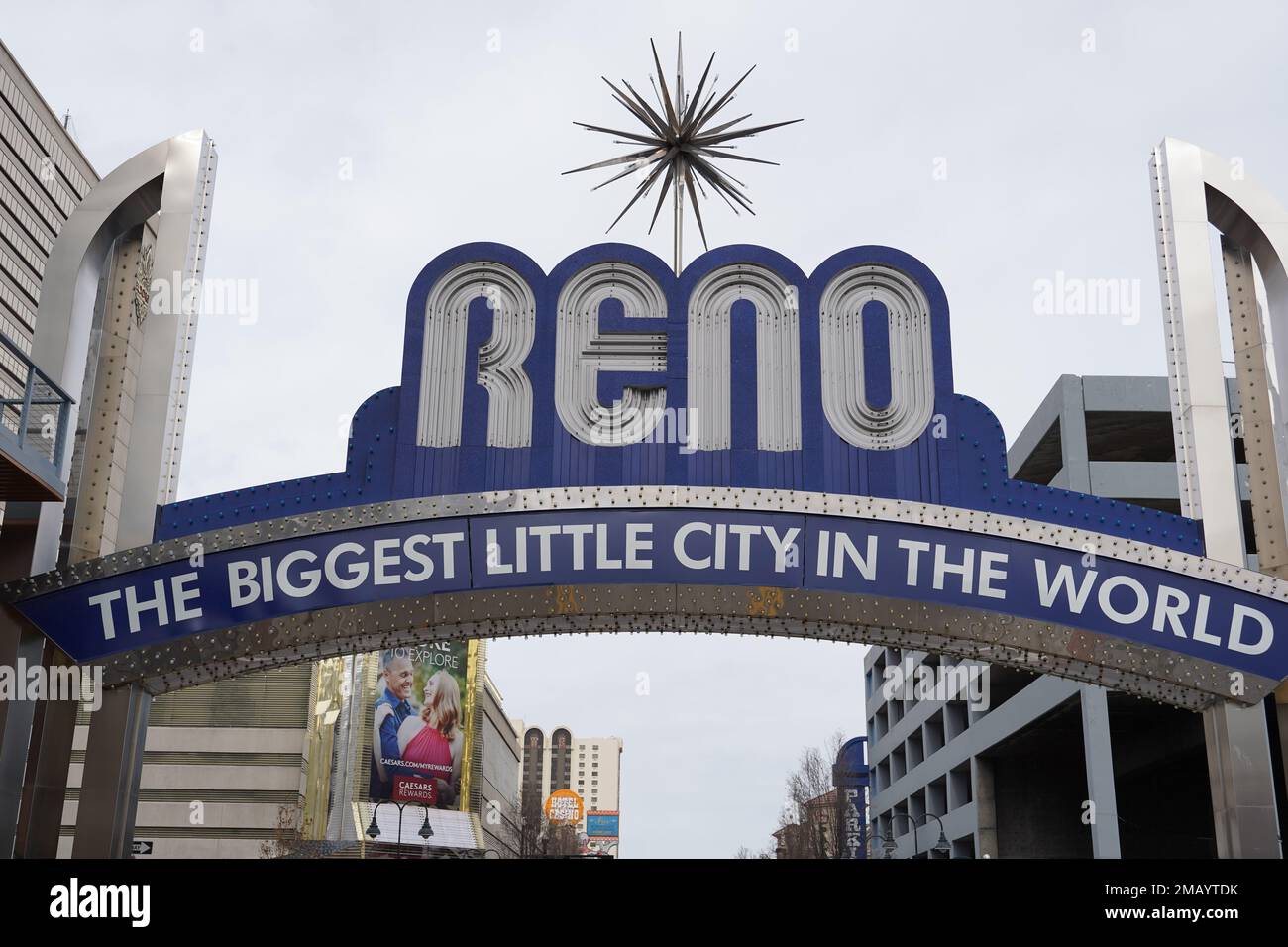 The The Reno Arc Biggest Little City in the World a sign, Friday, Jan ...