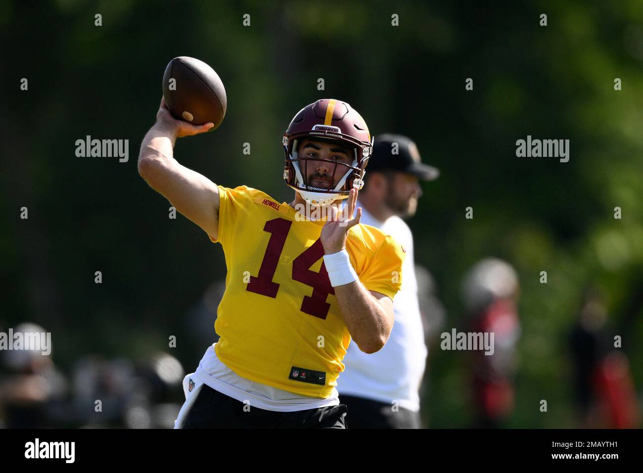 Washington Commanders quarterback Sam Howell (14) in action during ...