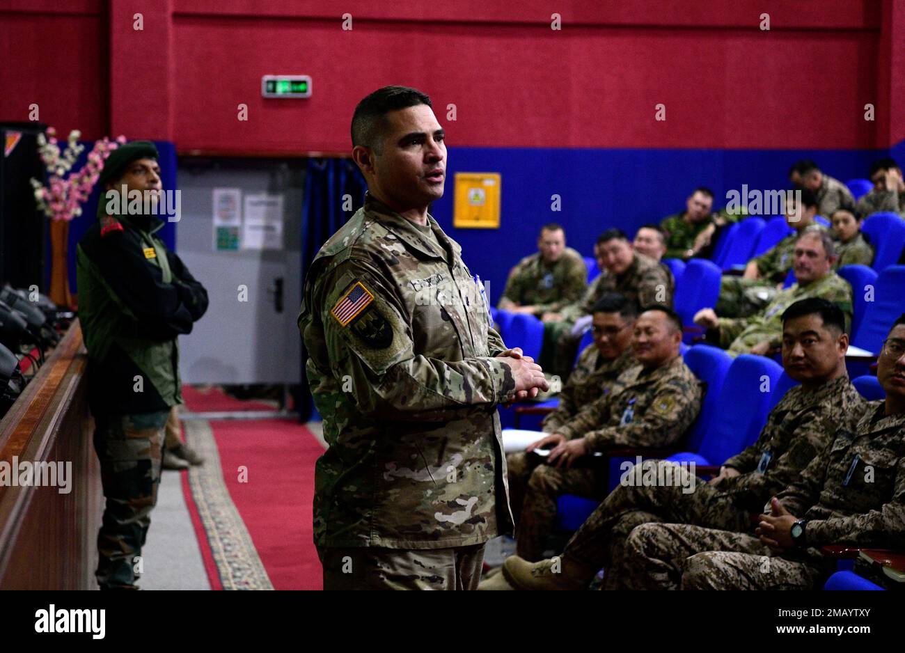 U.S. Army Lt. Col. Rafael Pacheco of the 297th Regional Support Group ...