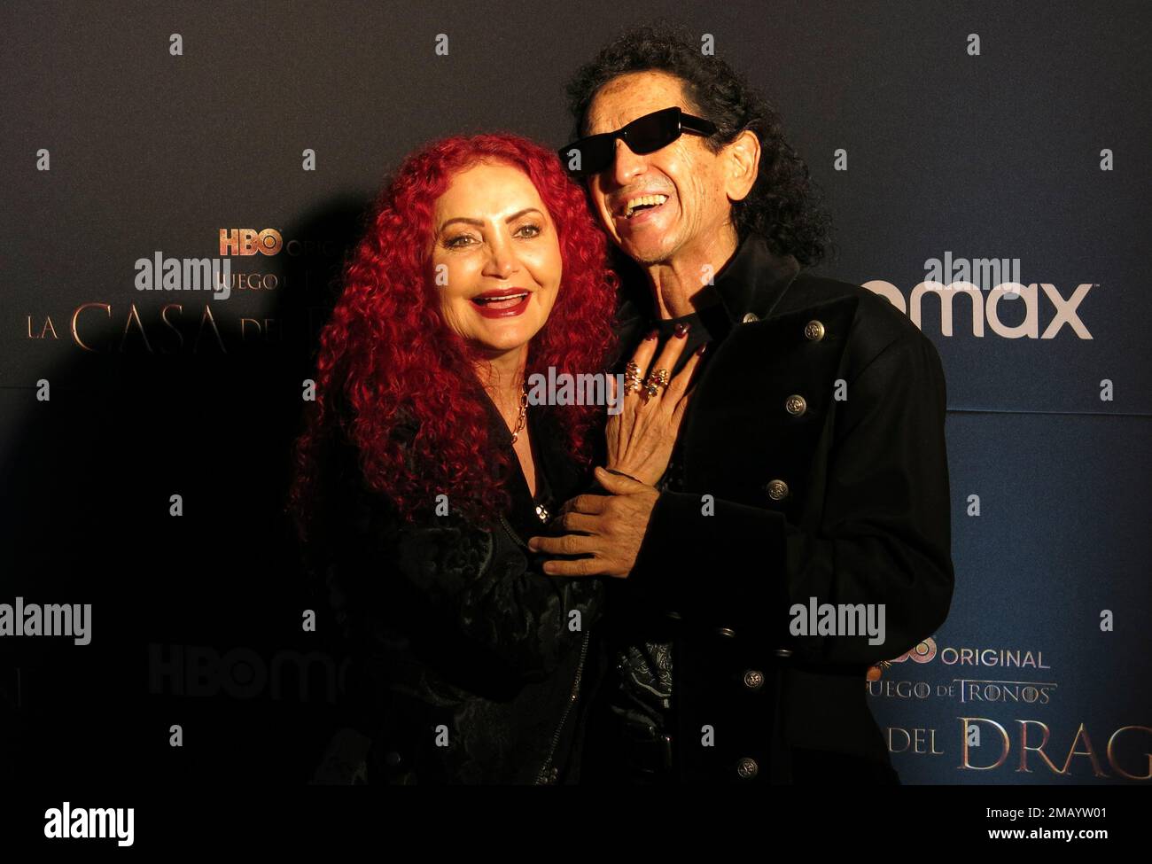 Mexican musicians and couple Chela Lora, left, and Alex Lora pose for a ...