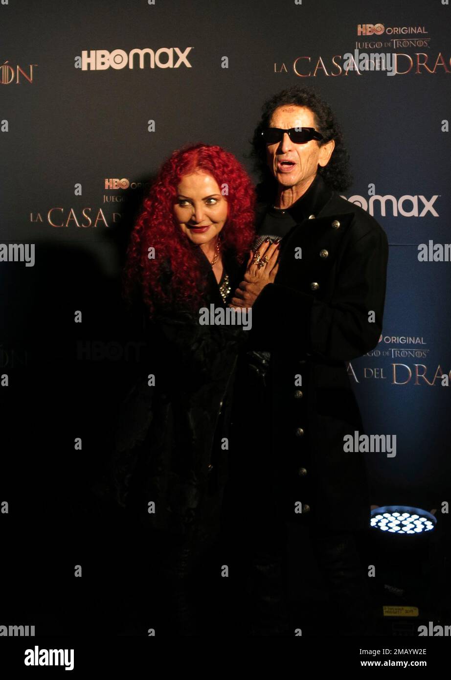 Mexican musicians and couple Chela Lora, left, and Alex Lora pose for a ...