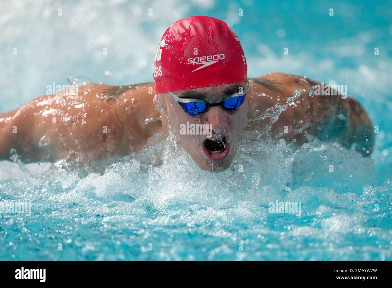 Jacob Thomas Taylor Peters of England competes in a Men's 100 meters ...
