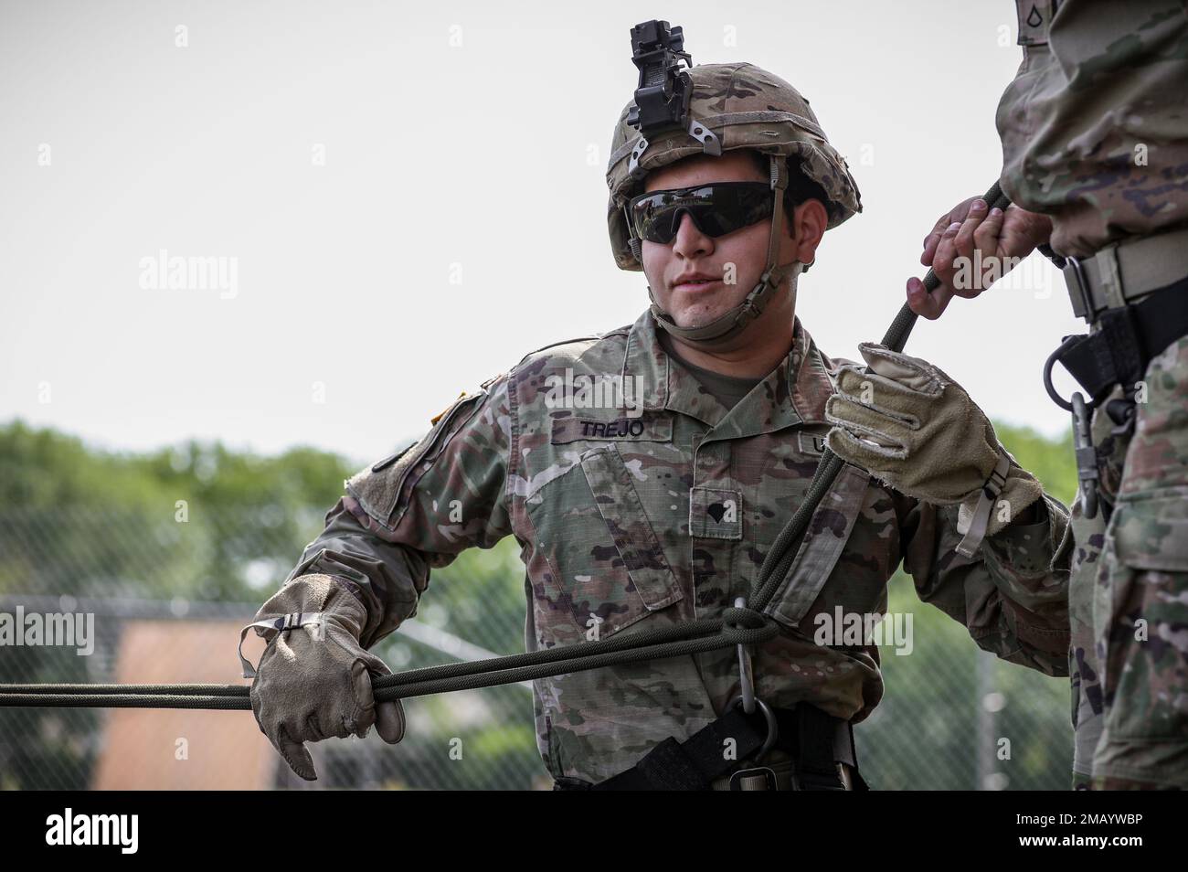 Spc. Francisco Trejo, a cavalry scout assigned to Troop A, 1st Squadron ...
