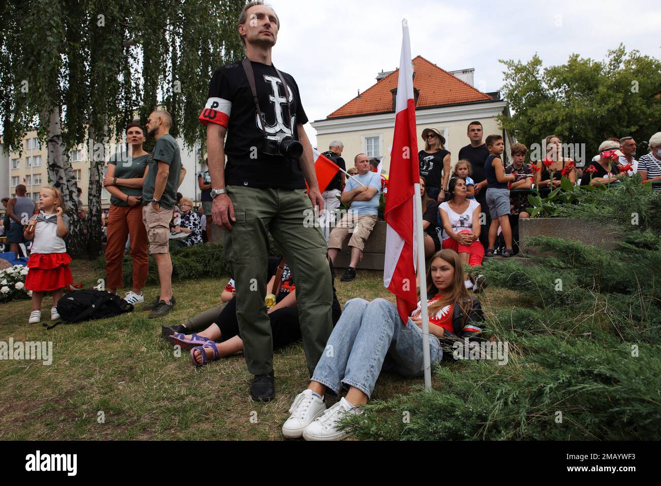 Supporters of the far-right organization National-Radical Camp, ONR ...