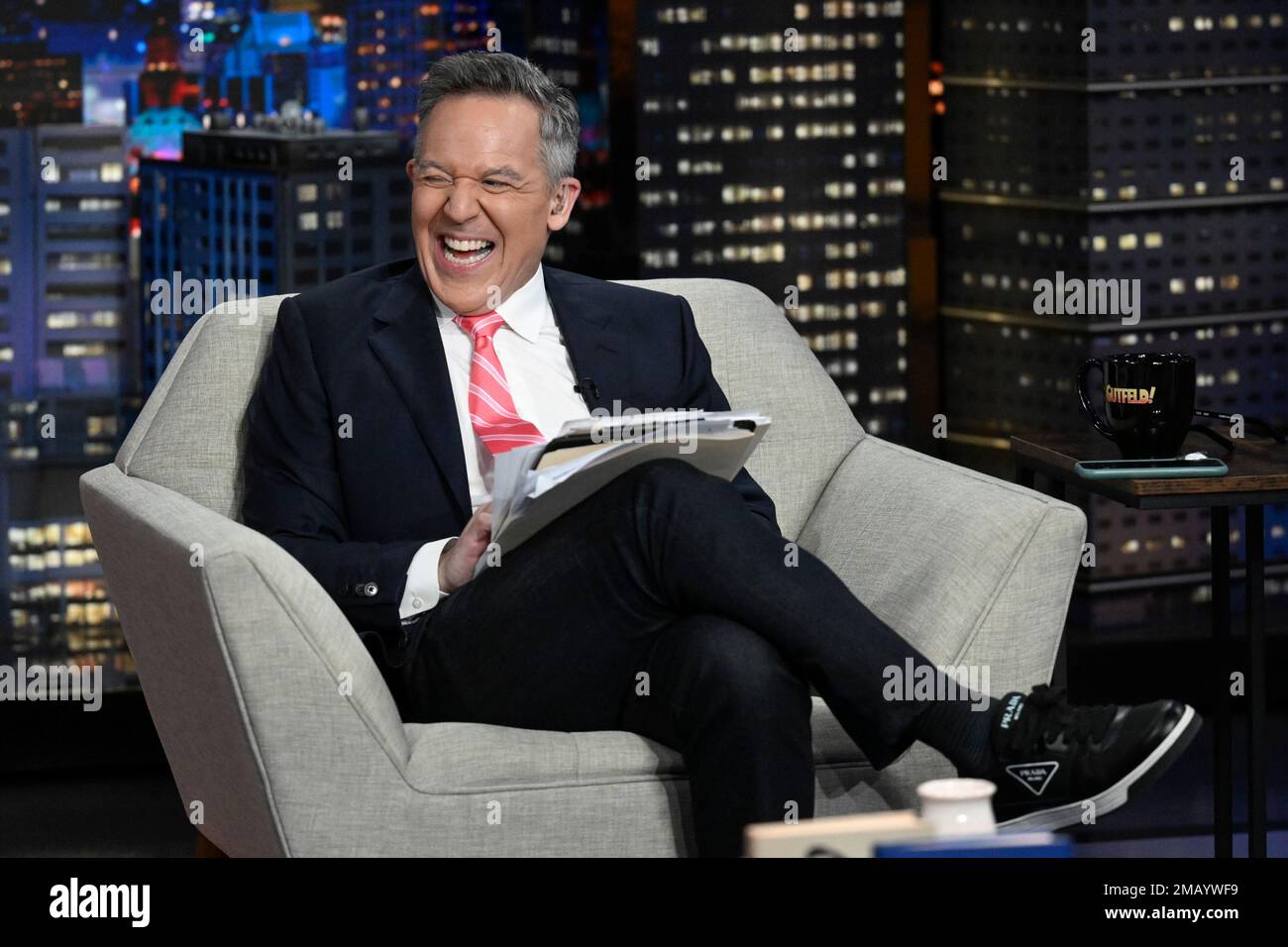Television host Greg Gutfeld appears on FOX News Channel's late-night ...