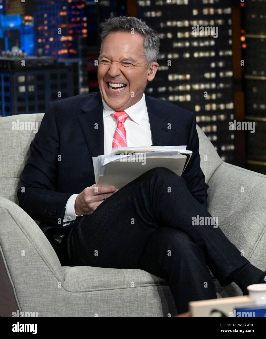 Television host Greg Gutfeld appears on FOX News Channel's late-night ...
