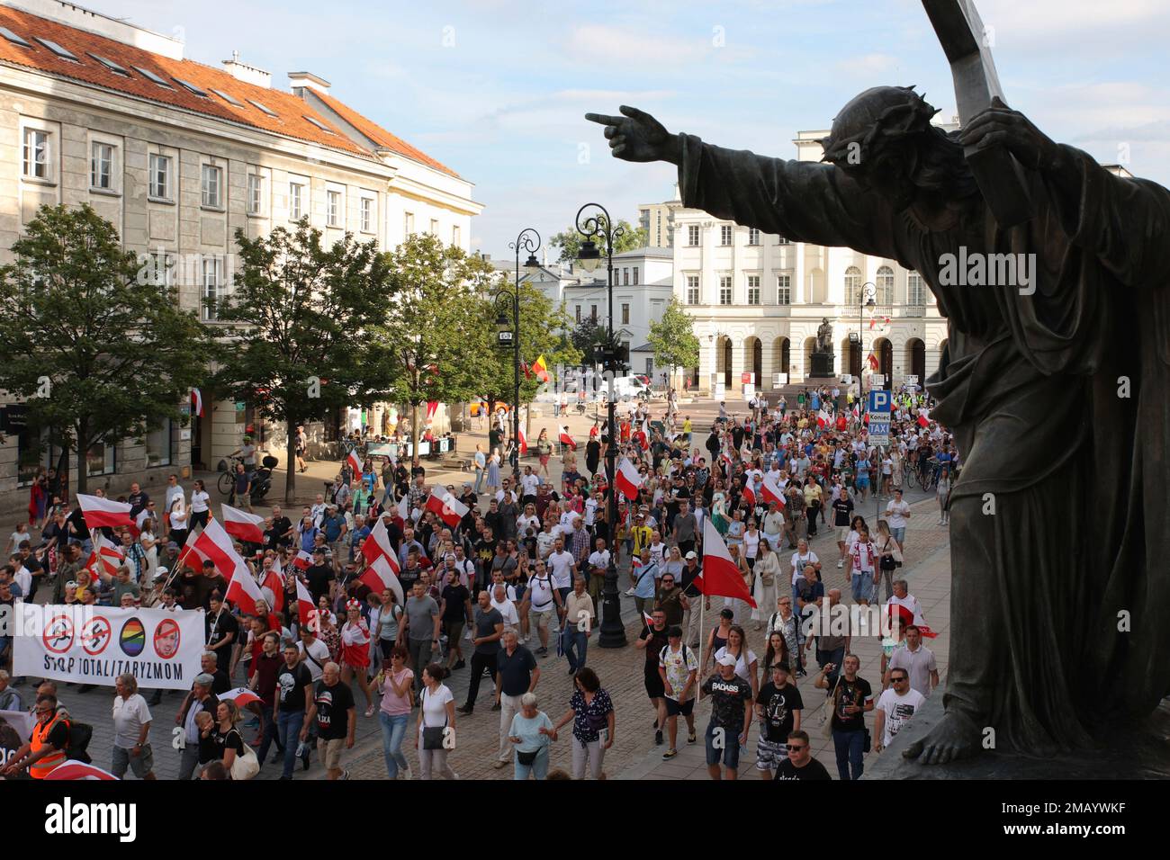 Supporters of the far-right organization National-Radical Camp, ONR ...