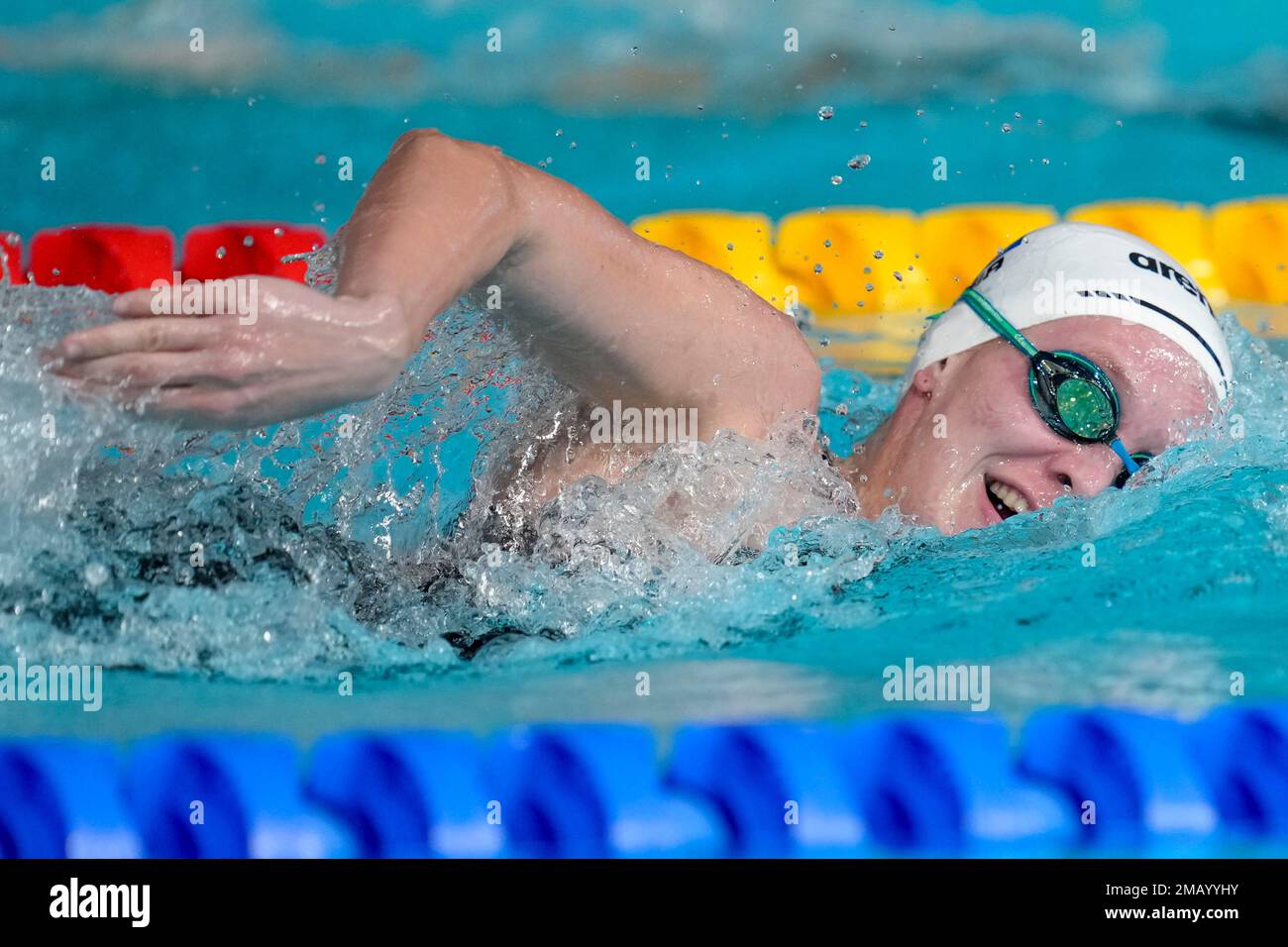 Michaela Pulford of South Africa swims in her women's 800m freestyle ...