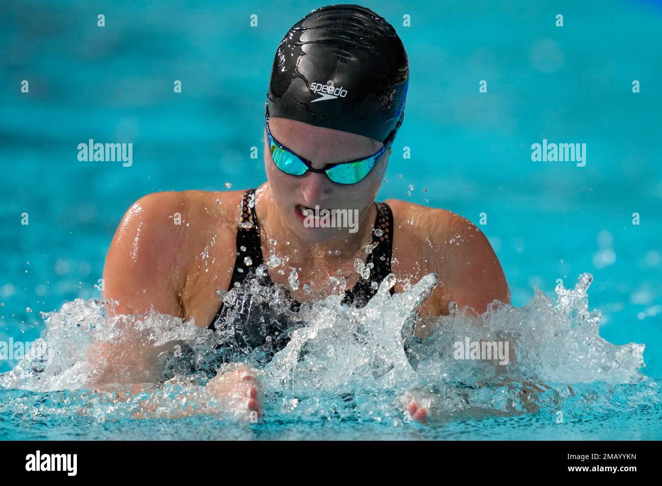 Sophie Angus of Canada women's 100m breaststroke heat during the ...