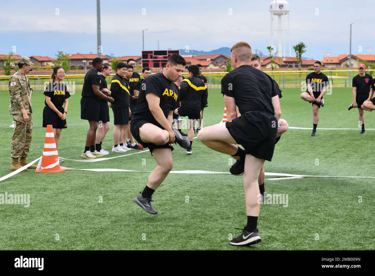 Combined teams of KATUSA and U.S. Soldiers compete against each other ...