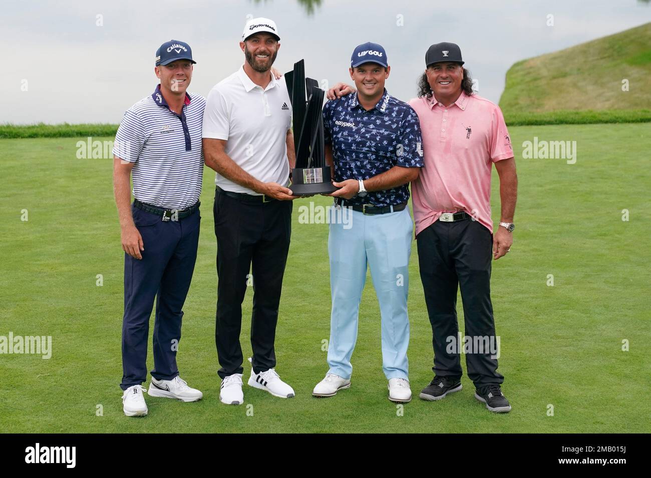 The "4 Aces" team poses for a picture after winning the team ...