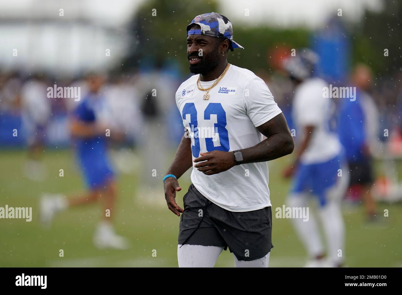 Los Angeles Rams defensive back Nick Scott (33) participates in drills ...