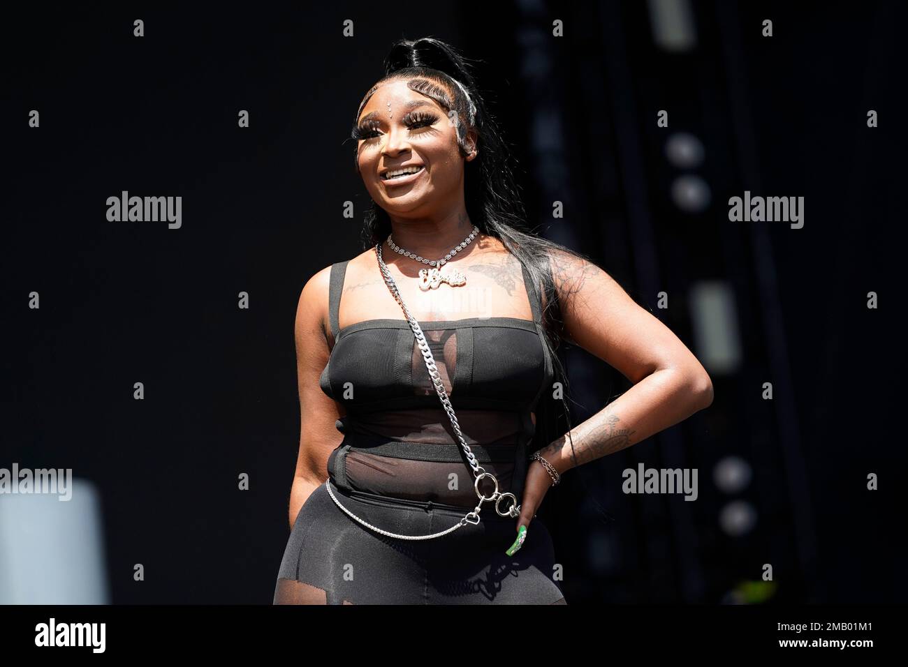 Erica Banks performs on Day 4 of the Lollapalooza Music Festival on ...