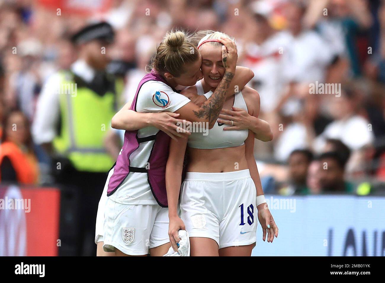 England's Chloe Kelly celebrates after scoring her side's second goal ...