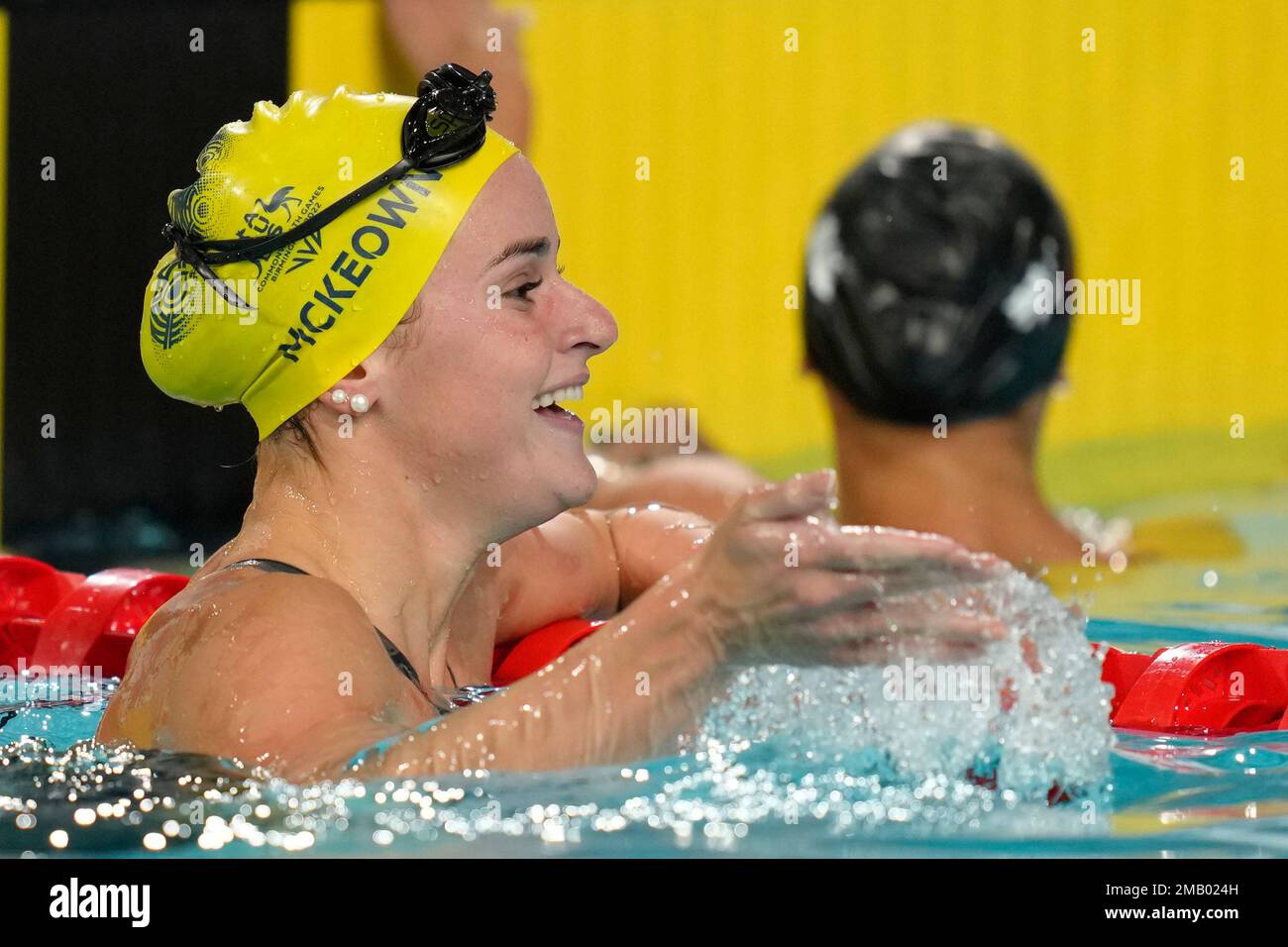 Australia's Kaylee McKeown reacts after winning the Women's 100m ...