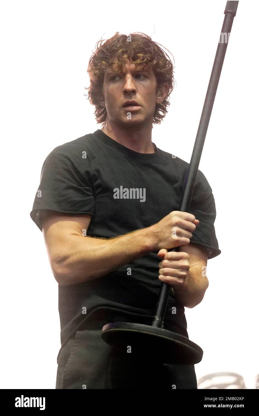 Brendan Yates of Turnstile performs on day three of the Lollapalooza ...