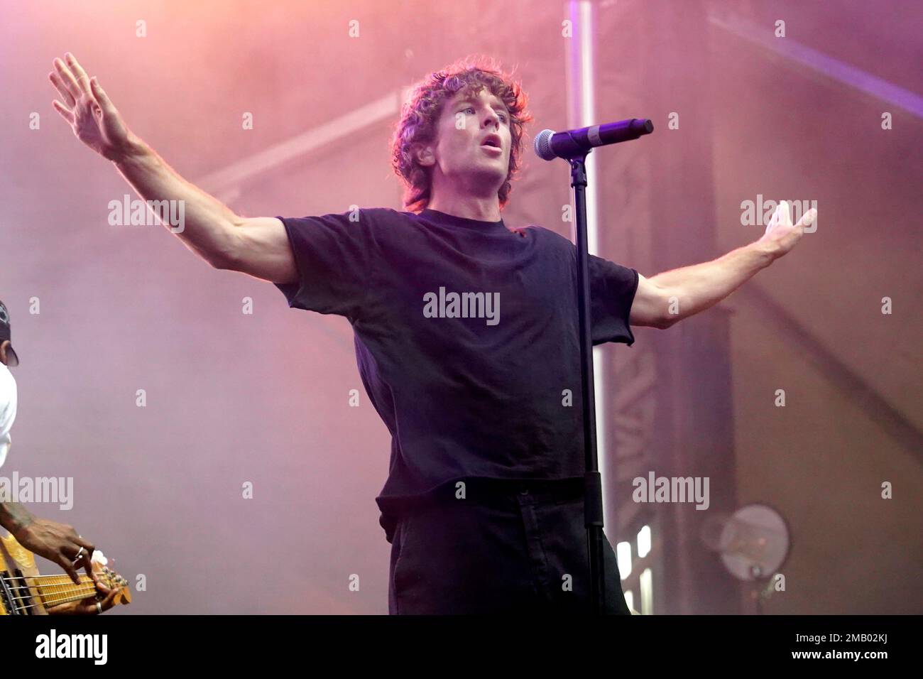 Brendan Yates of Turnstile performs on day three of the Lollapalooza ...