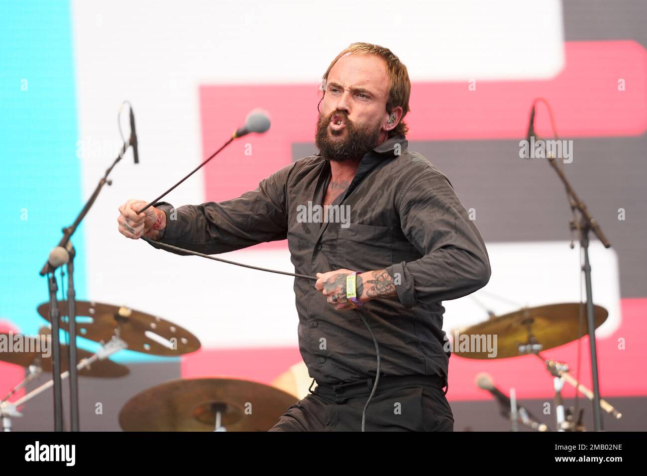 Joe Talbot of Idols performs on day three of the Lollapalooza Music ...