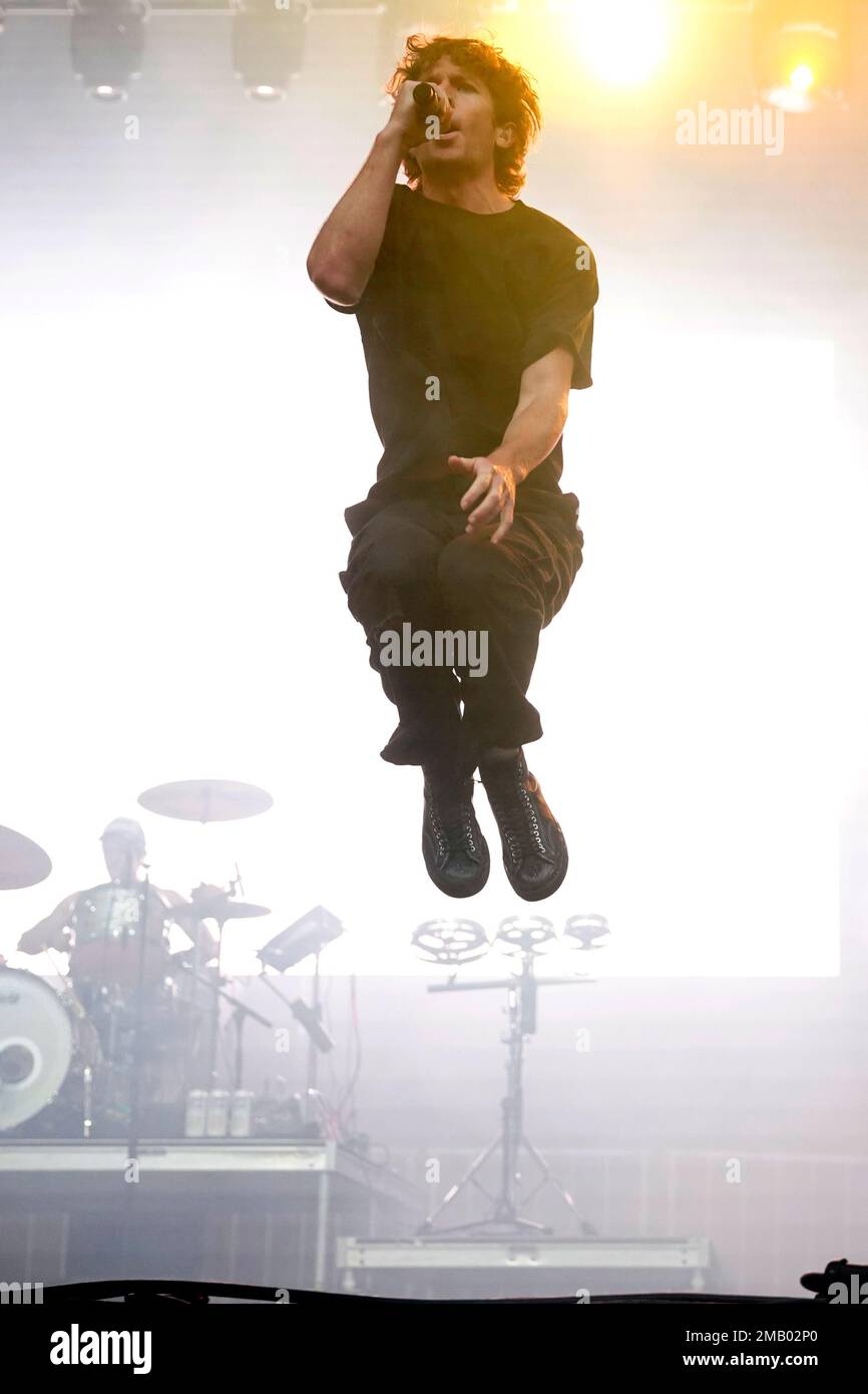 Brendan Yates of Turnstile performs on day three of the Lollapalooza ...
