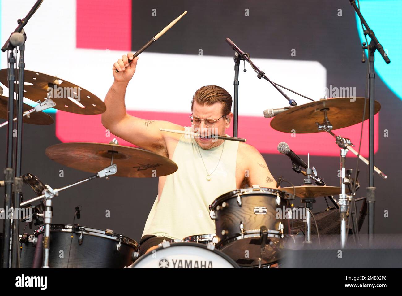 Jon Beavis of Idols performs on day three of the Lollapalooza Music ...