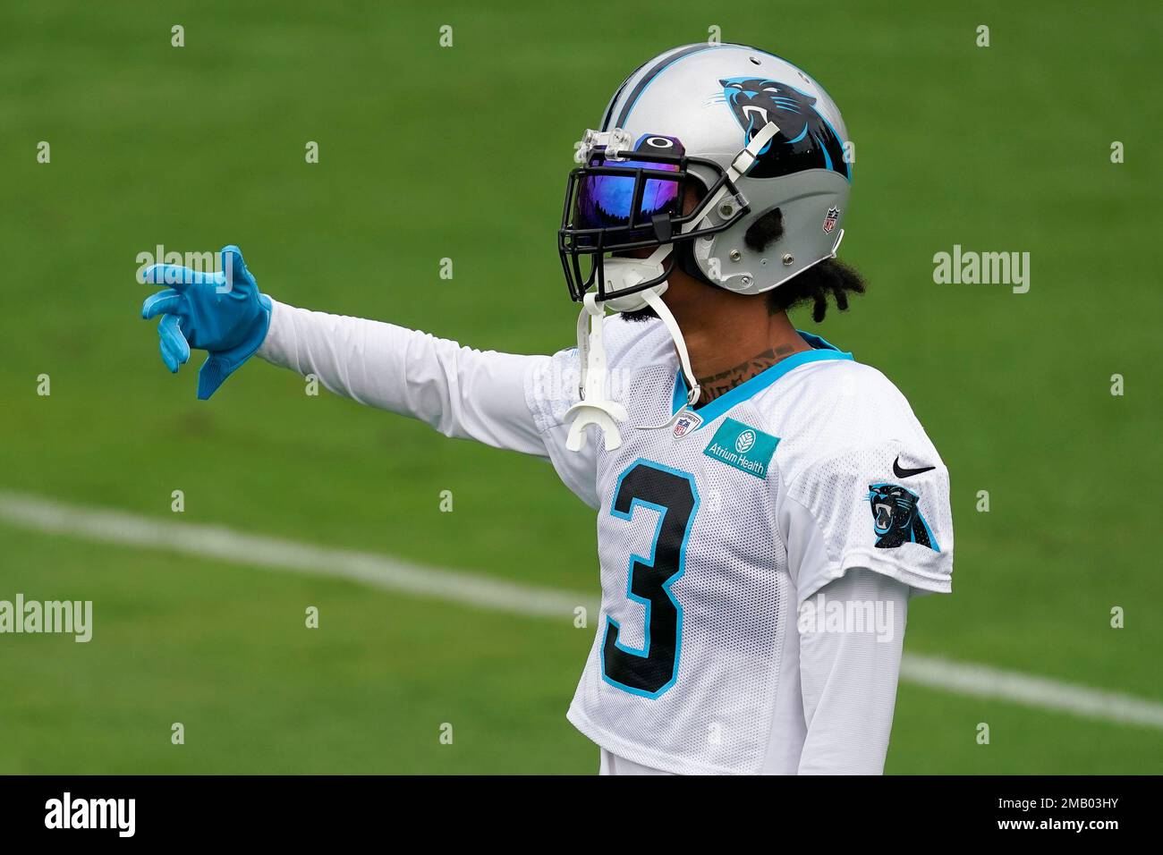 Carolina Panthers' Robbie Anderson practices during the NFL football ...