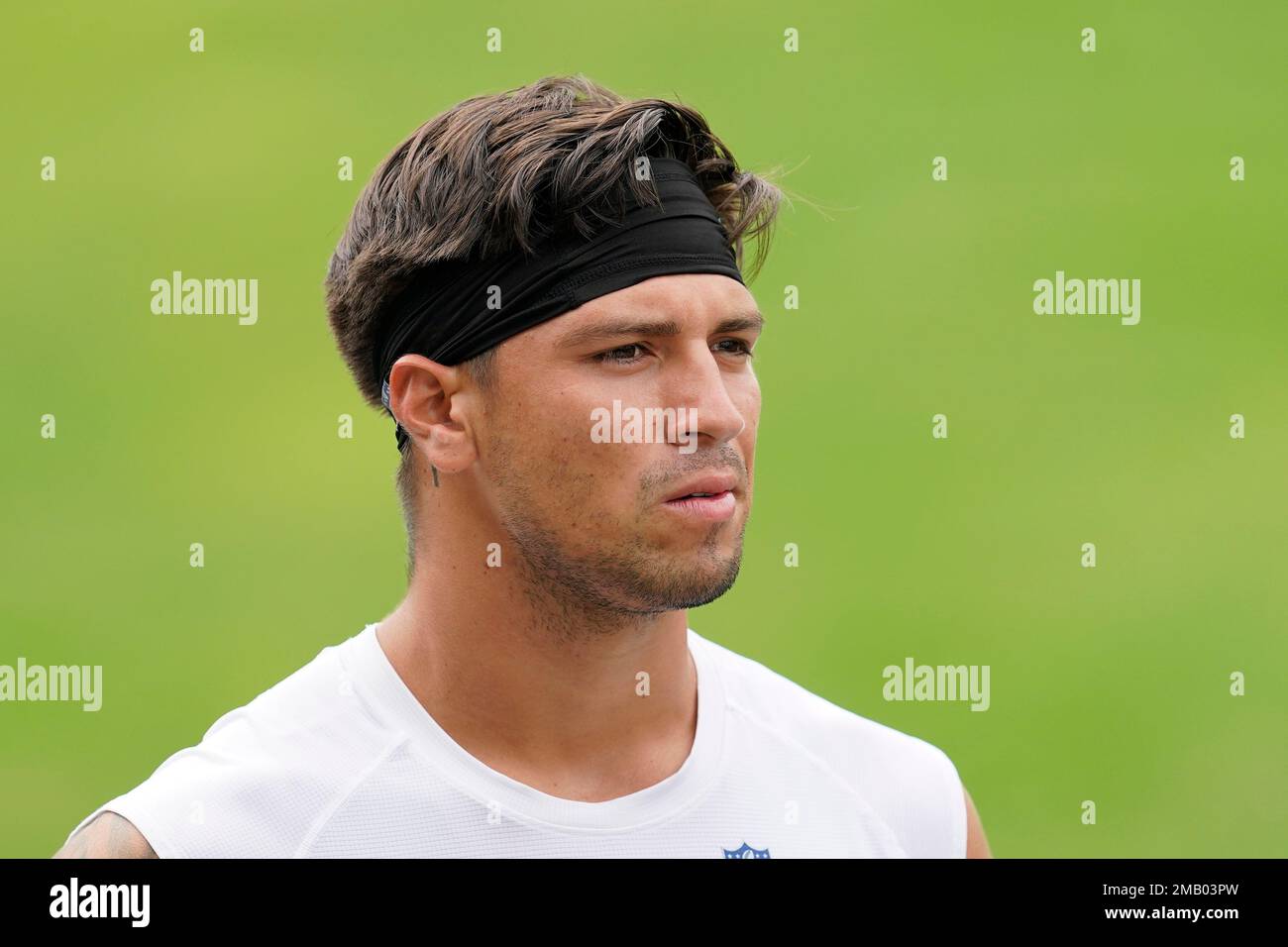 Carolina Panthers' Matt Corral arrives for the NFL football team's ...