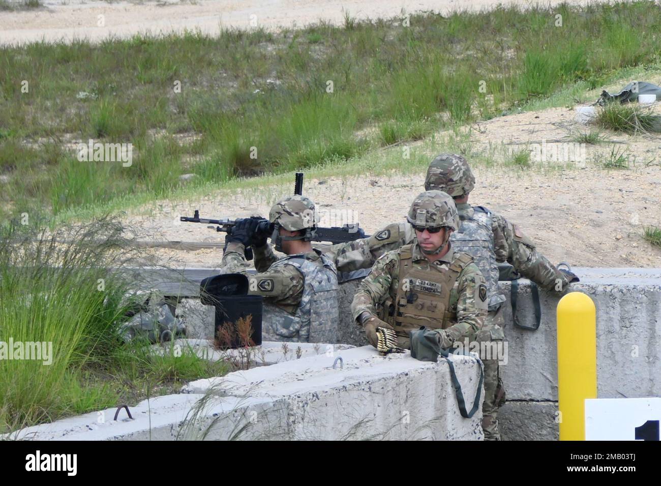 On Range 47B on the Fort Dix Range Complex the soldiers from the 508th ...