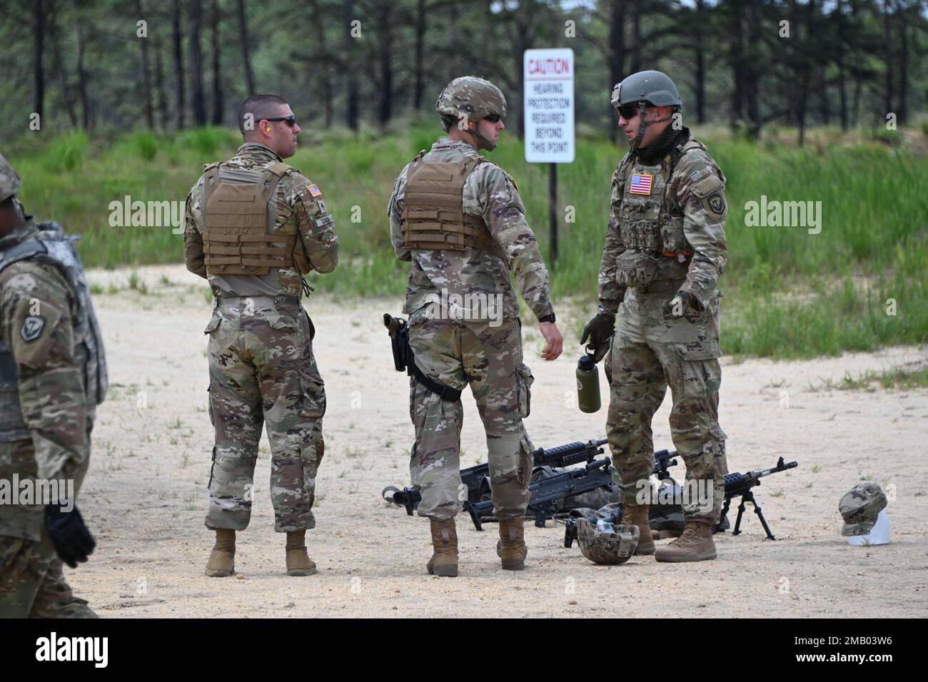 On Range 47B on the Fort Dix Range Complex the soldiers from the 508th ...