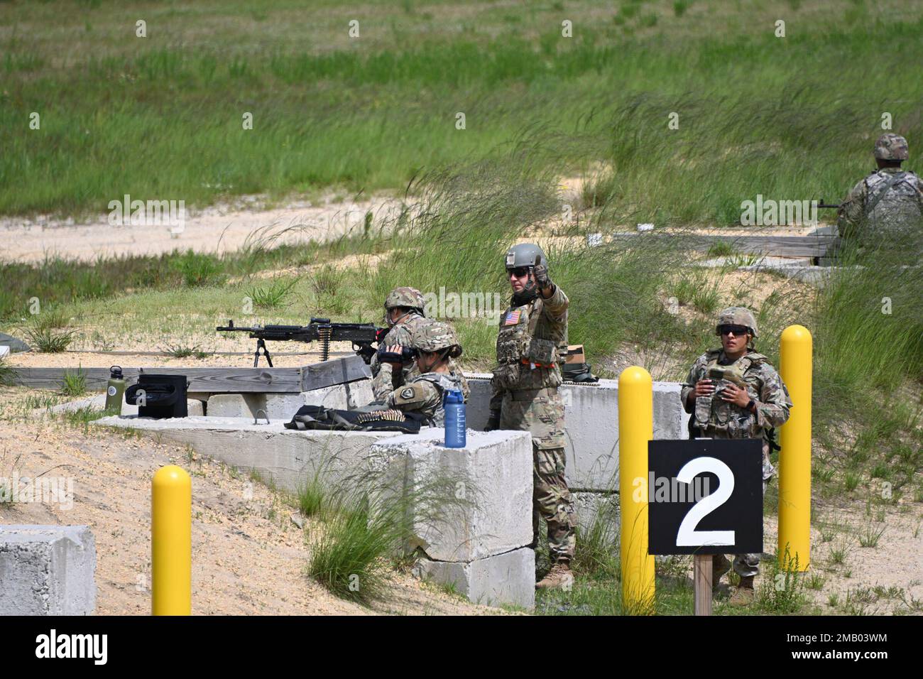 On Range 47B on the Fort Dix Range Complex the soldiers from the 508th ...
