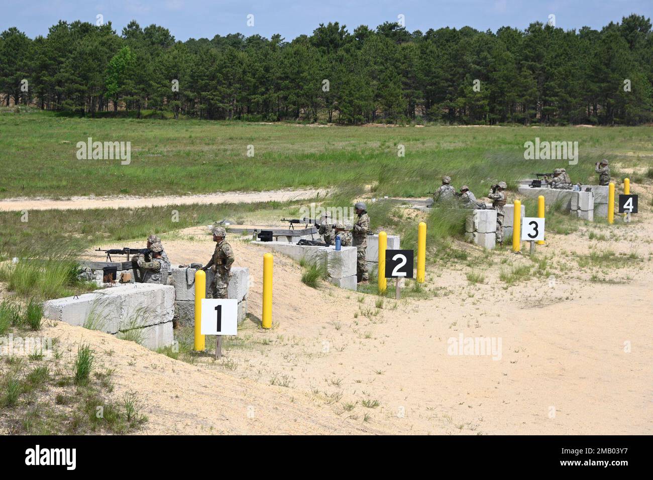 On Range 47B on the Fort Dix Range Complex the soldiers from the 508th ...