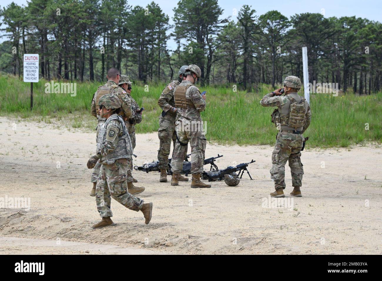 On Range 47B on the Fort Dix Range Complex the soldiers from the 508th ...