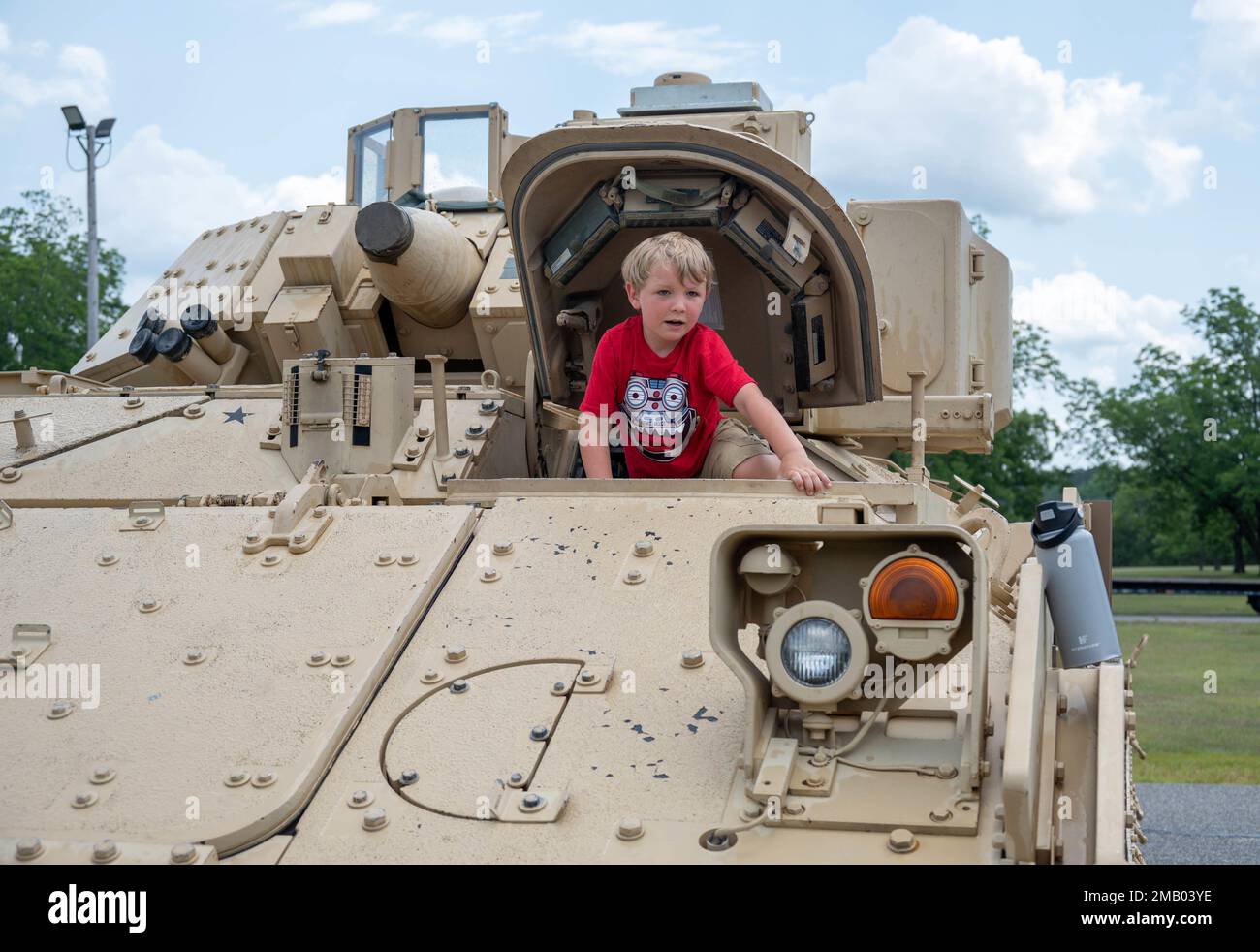 Wyatt Traphagan gets an inside look at a Bradley Fighting Vehicle ...