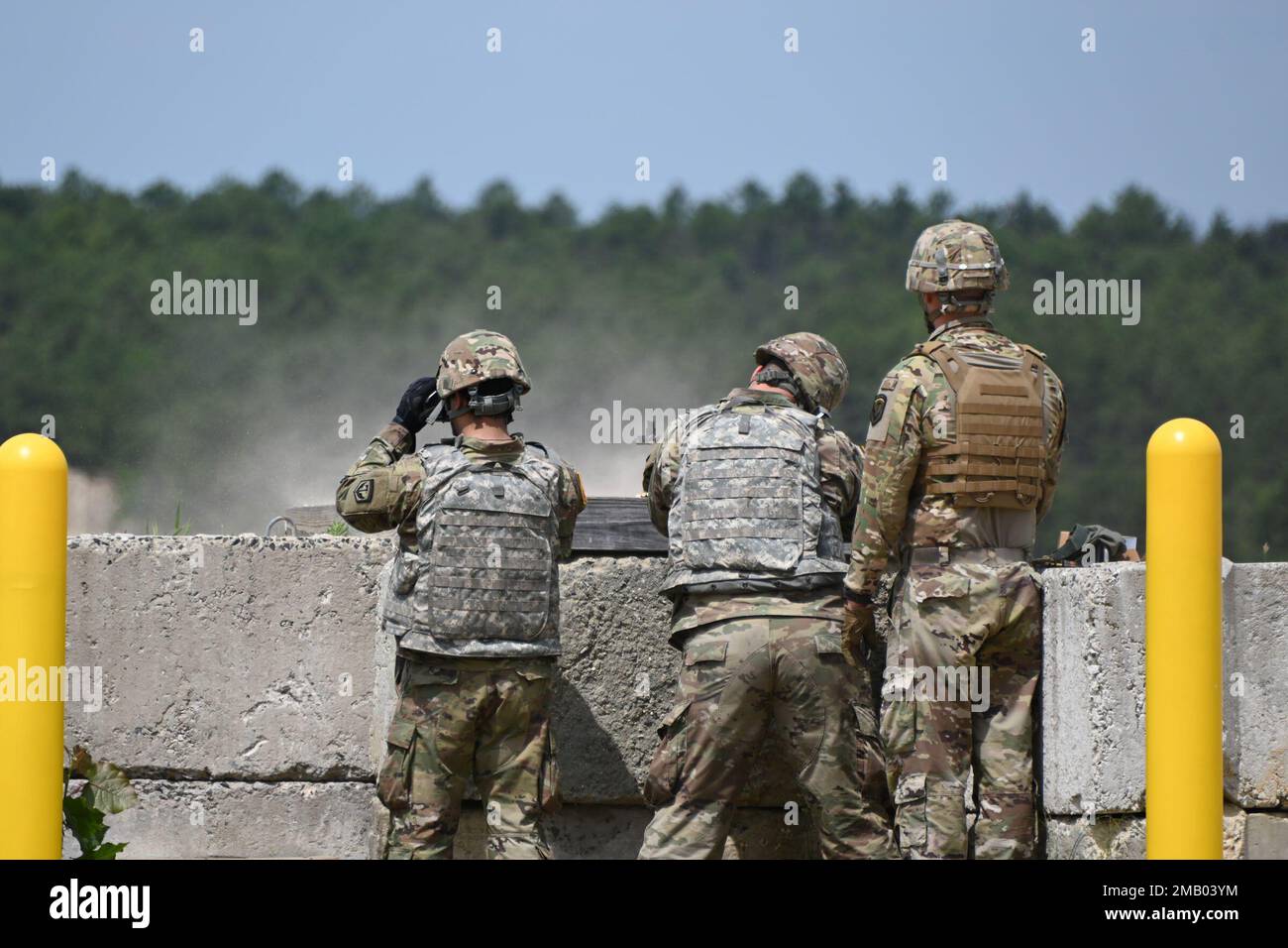 On Range 47B on the Fort Dix Range Complex the soldiers from the 508th ...