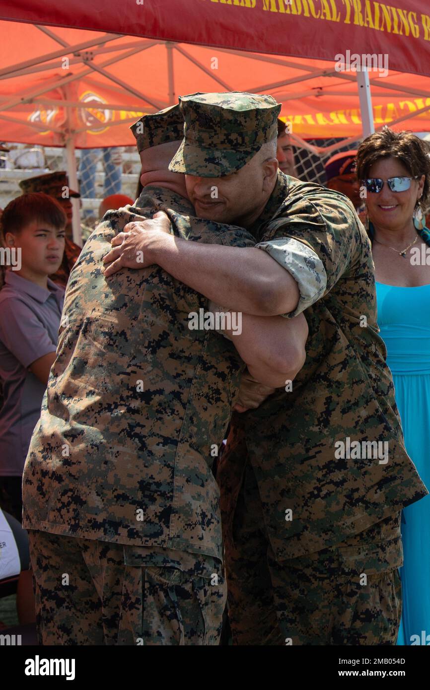 U.S. Navy Capt. Jerry Bailey, the outgoing commanding officer of Field ...