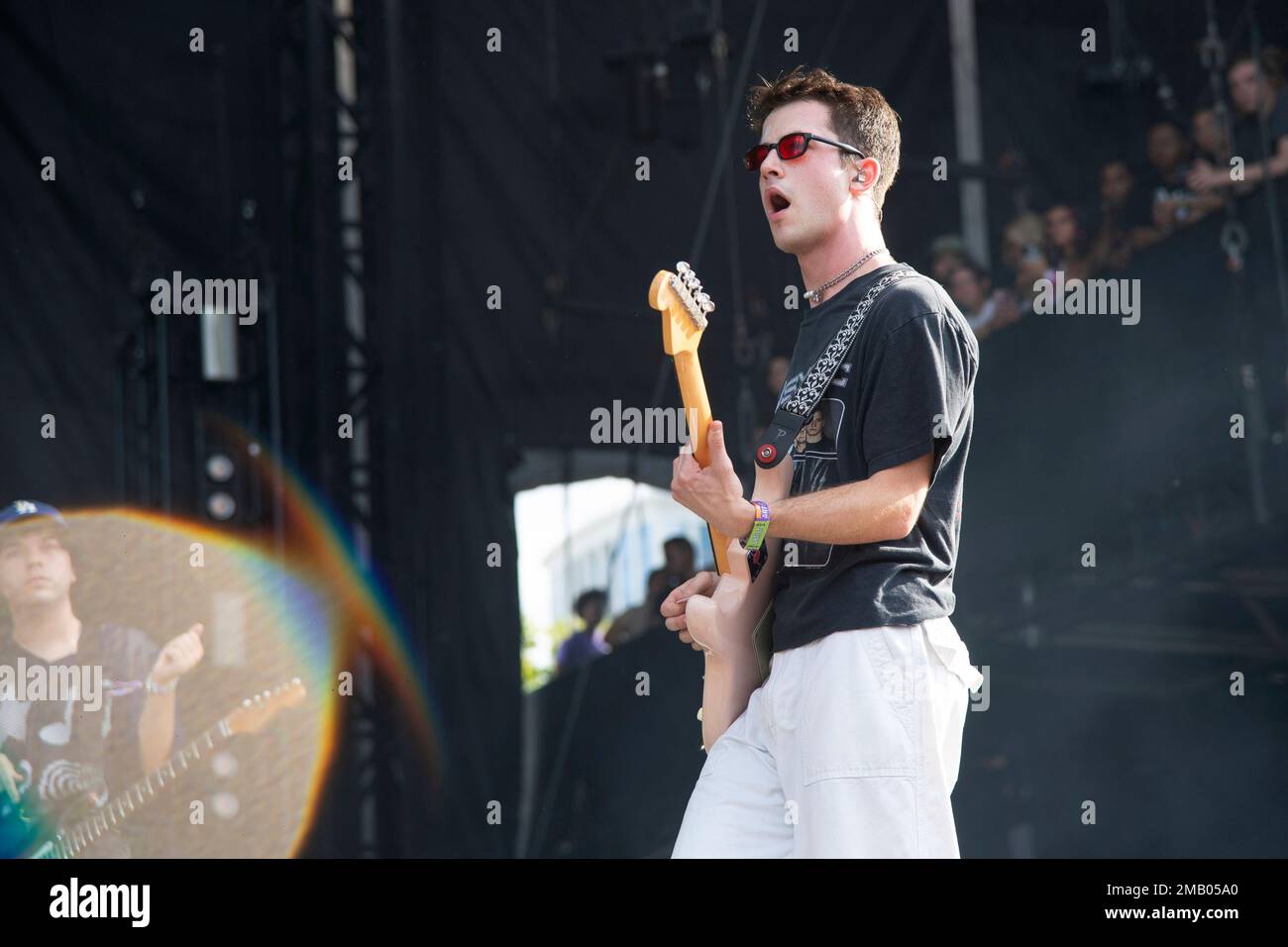Dylan Minnette of Wallows performs on Day 3 of the Lollapalooza Music ...